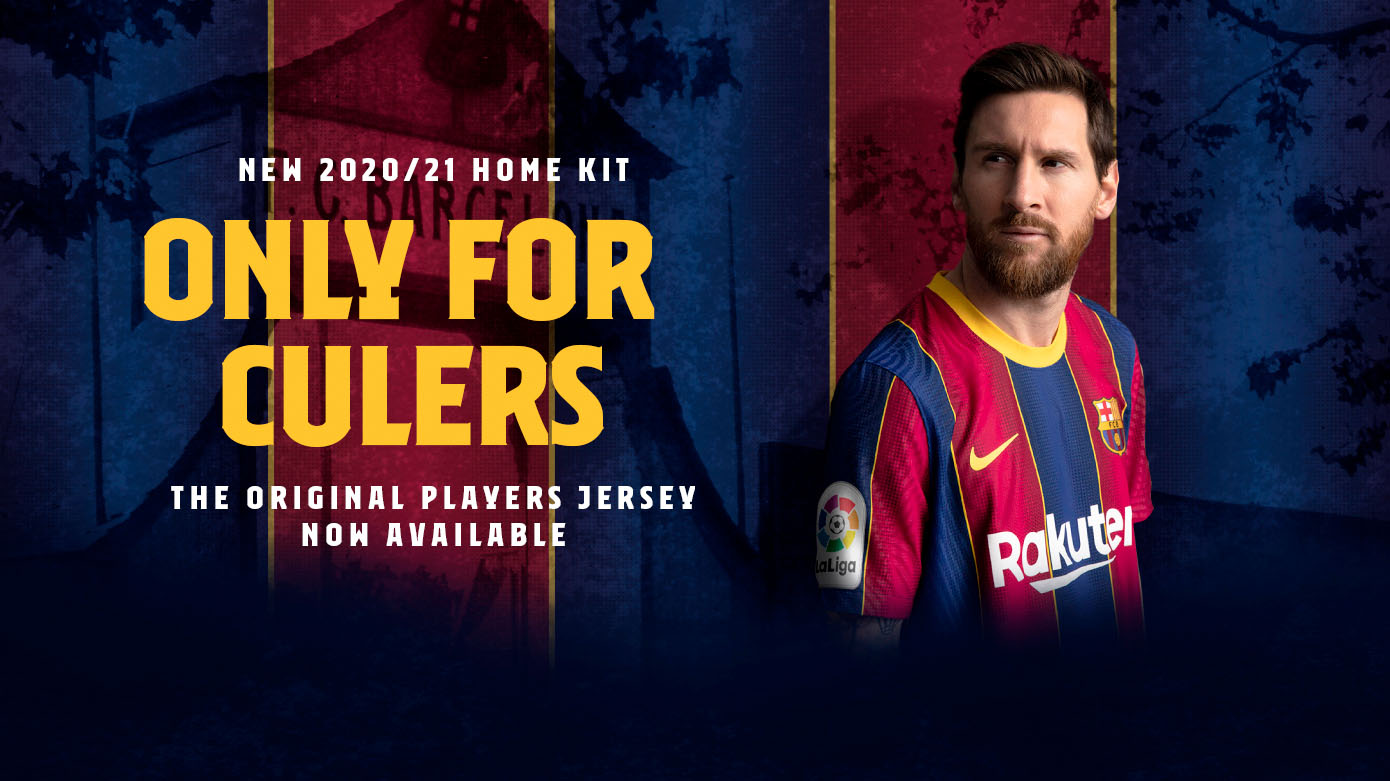FC BARCELONA HOME KIT 2020/2021 - MESSI, SUAREZ, GRIEZMANN